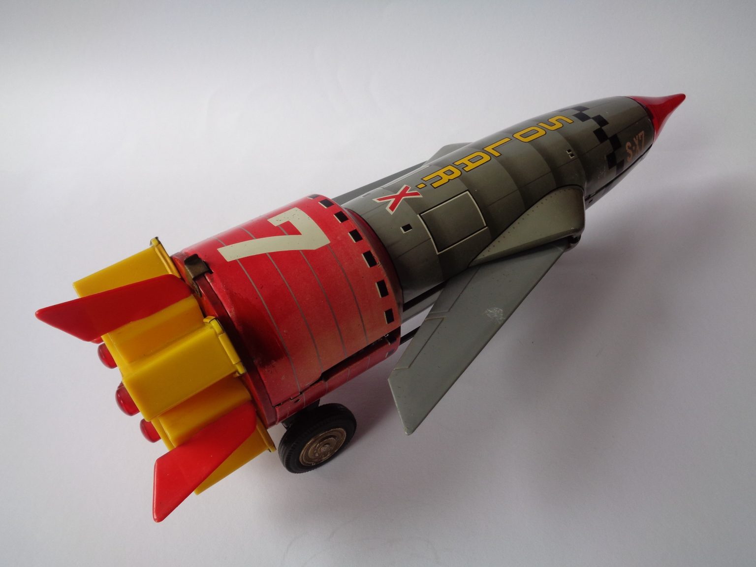 T.N. Solar-X Space Rocket (Thunderbird 1) (battery-operated) - Toy Paradise