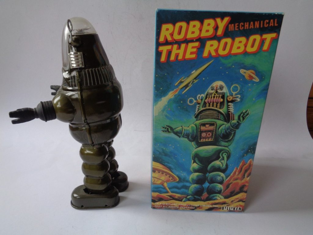 Billiken Robby The Robot with Box (wind-up) - Toy Paradise