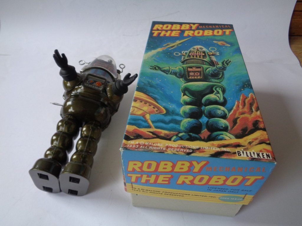 Billiken Robby The Robot with Box (wind-up) - Toy Paradise