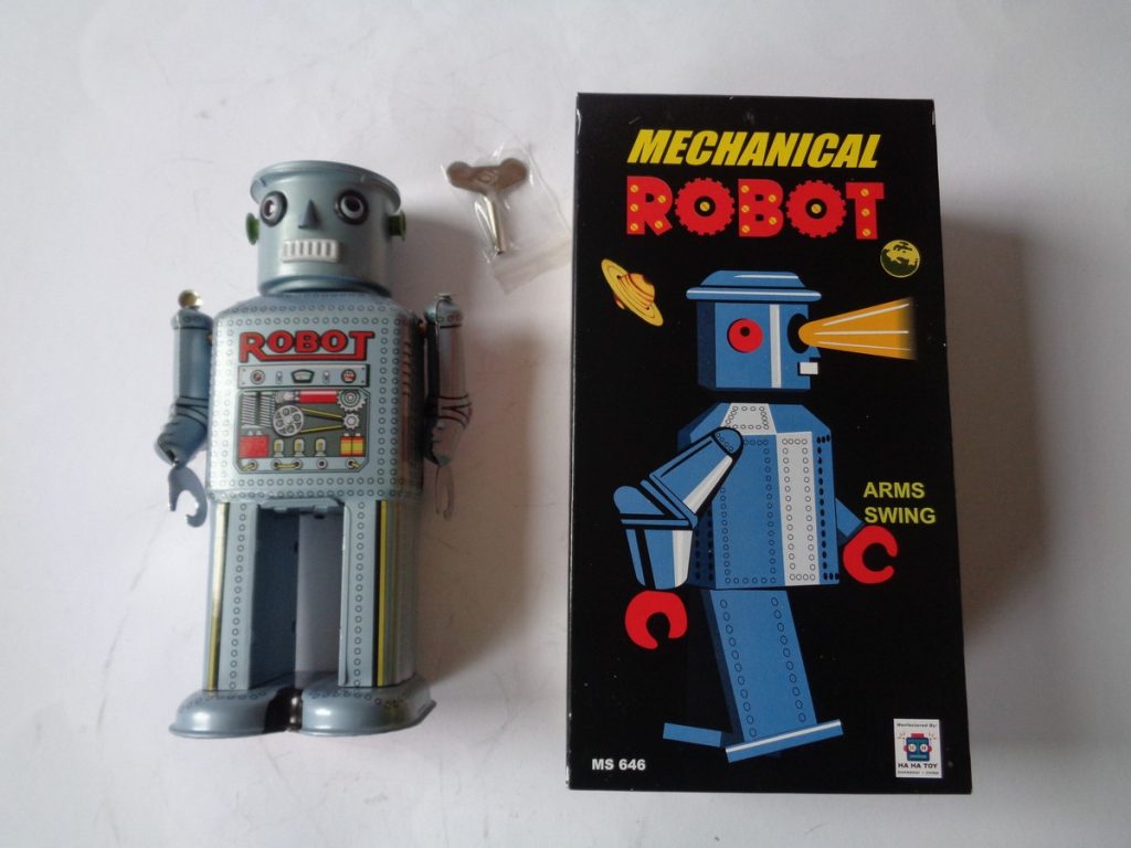 Ha Ha Toy Mechanical Robot MS 646 with Box (wind-up) - Toy Paradise