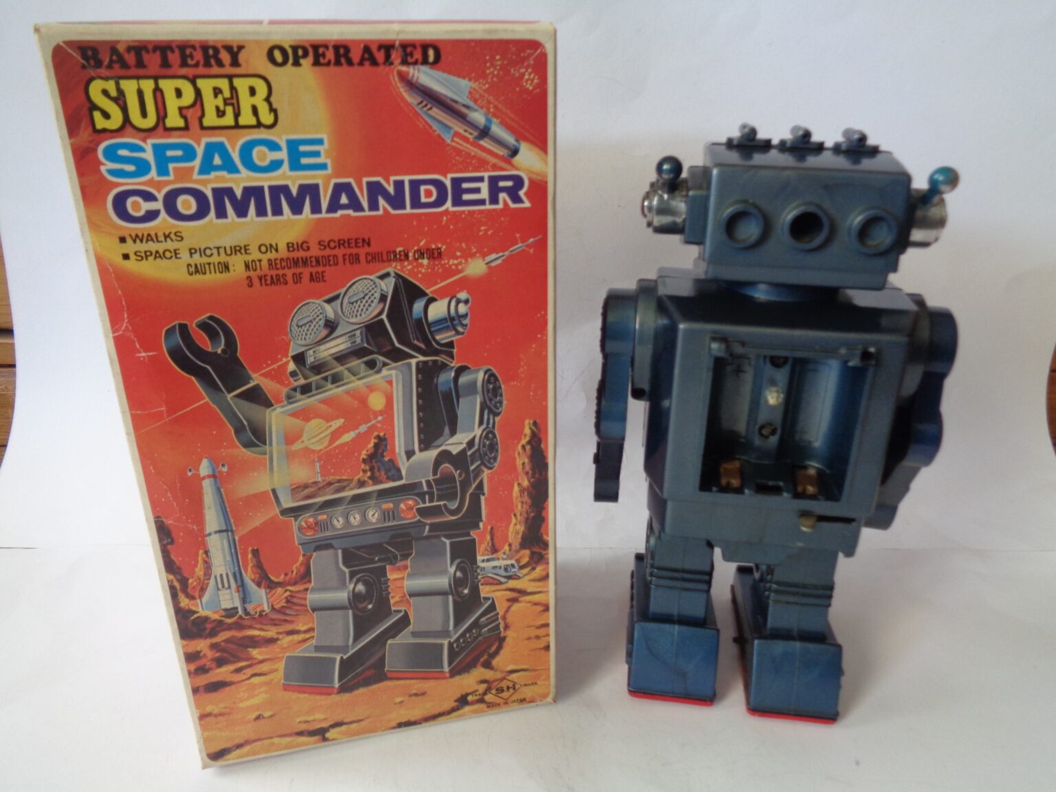 S.H. Horikawa Super Space Commander Robot with Box (battery-operated ...