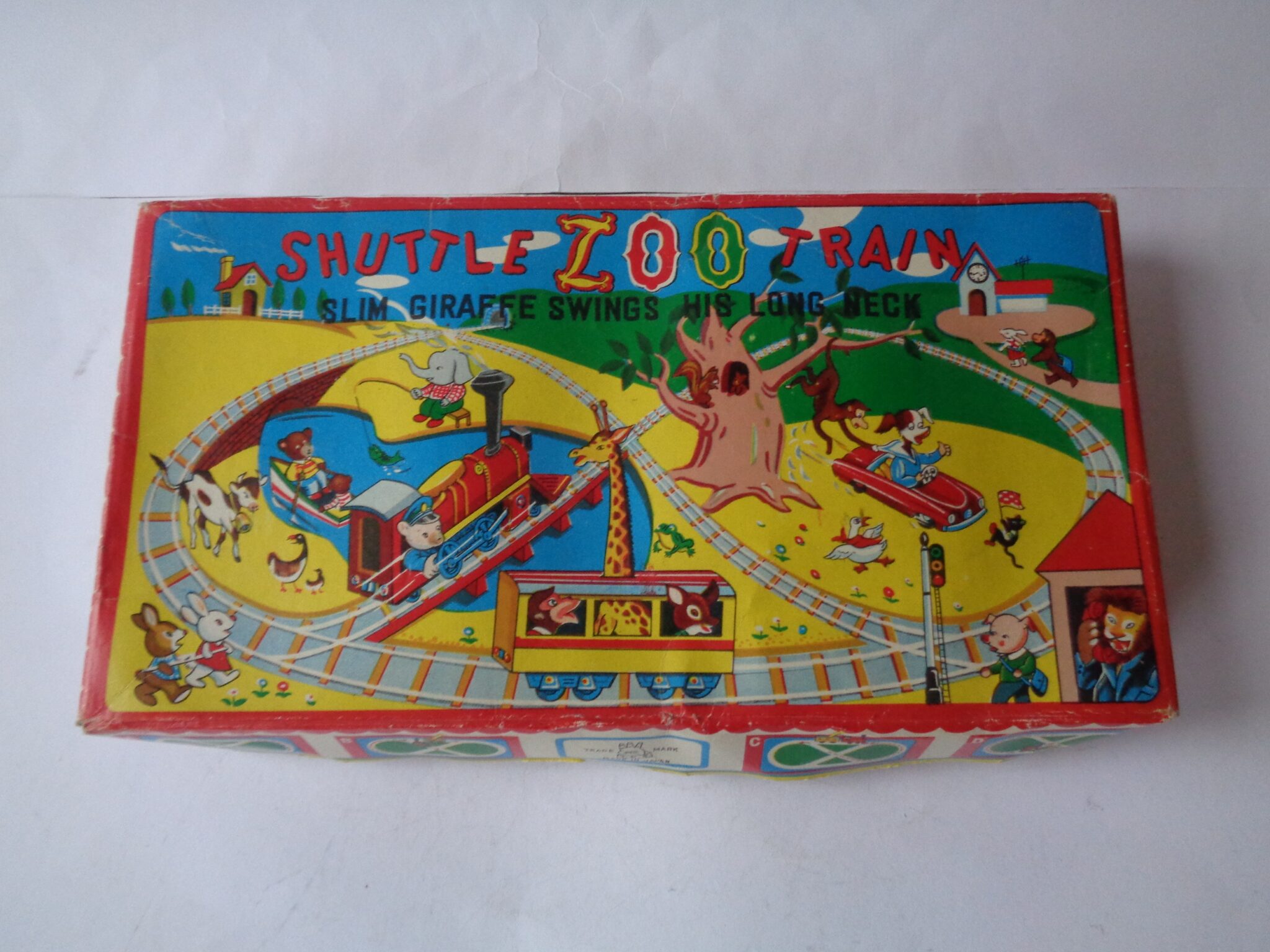 T.P.S. Shuttle Zoo Train with Box (wind-up) - Toy Paradise