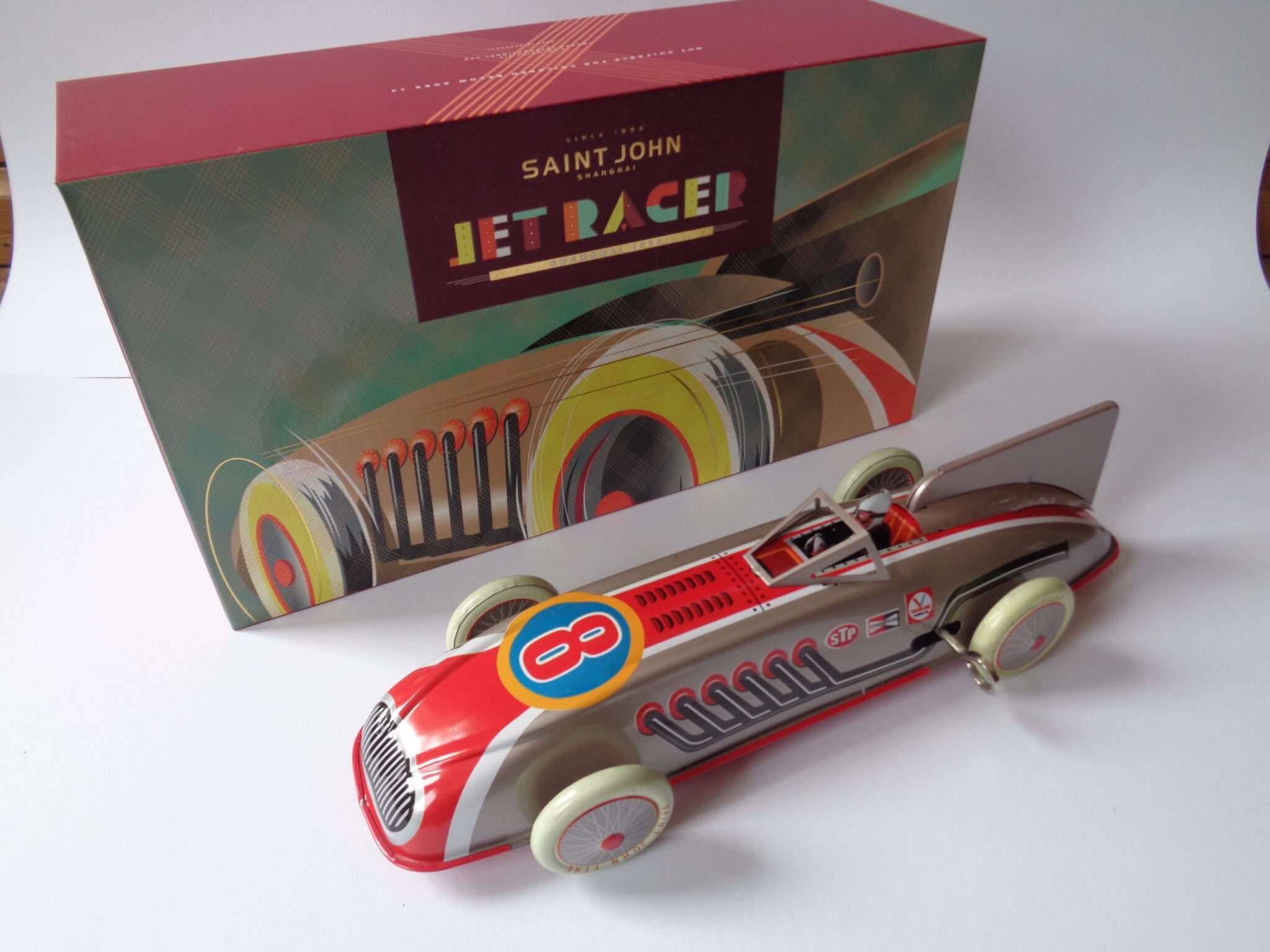 Marxu / Saint John Jet Racer with Box (wind-up) - Toy Paradise