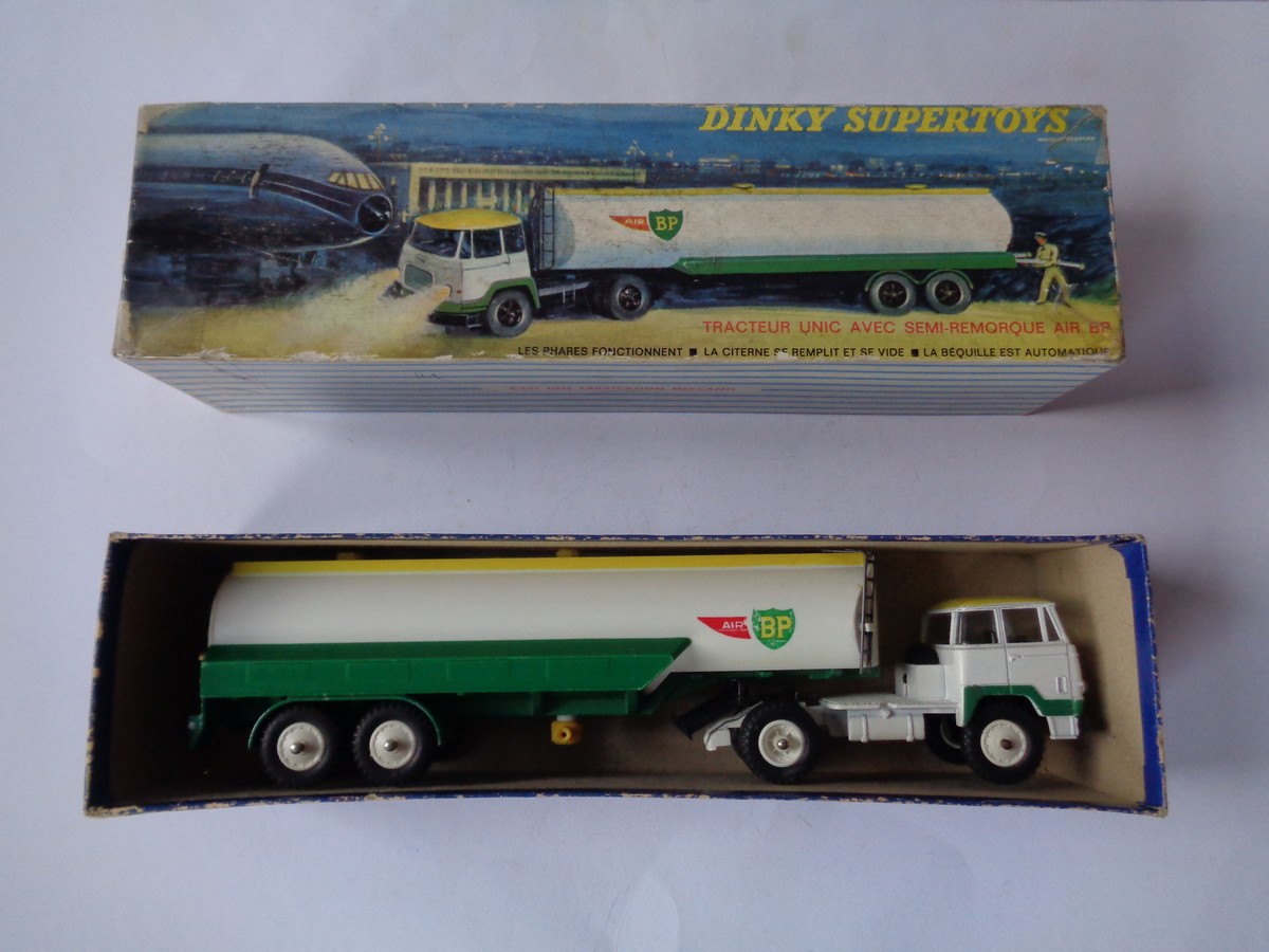 Dinky Supertoys 887 Unic Tractor with Air BP Tanker with Box - Toy Paradise