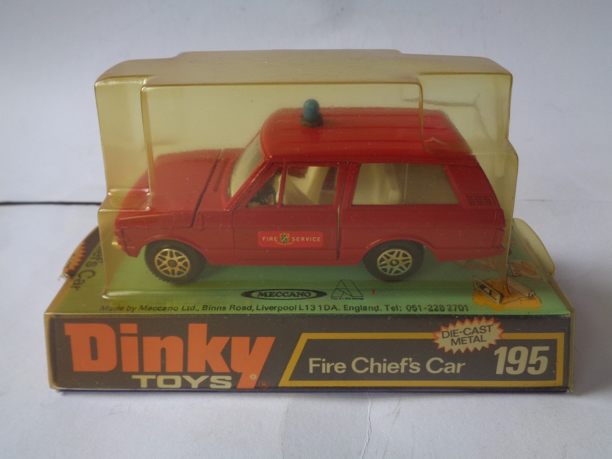 Dinky Toys 195 Fire Chief's Car with Box - Toy Paradise