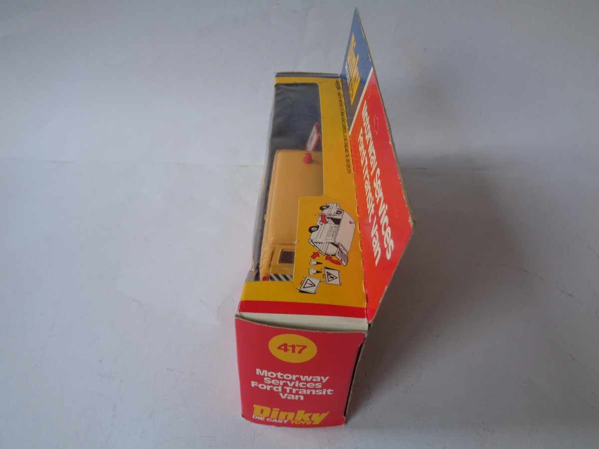 Dinky Toys 417 Motorway Services Ford Transit Van with Box - Toy Paradise