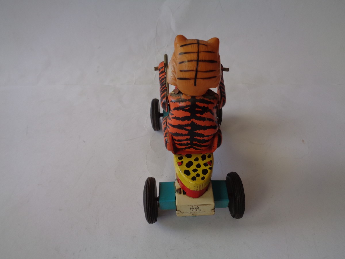 Marx Tiger on Go-Cart (friction) - Toy Paradise