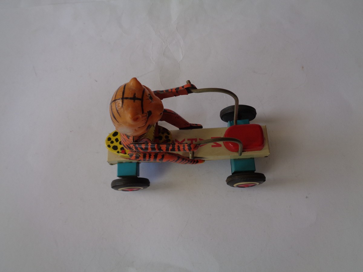Marx Tiger on Go-Cart (friction) - Toy Paradise