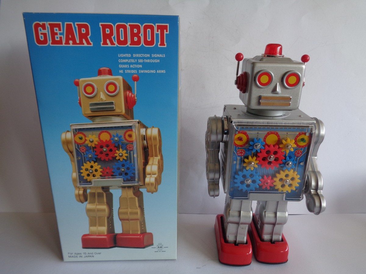 Metal House Gear Robot with Box (battery-operated) - Toy Paradise